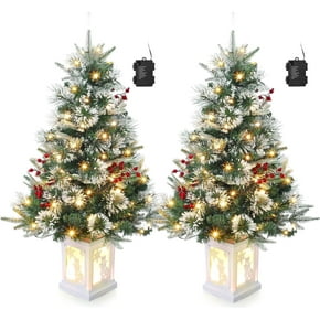 Battery Operated Christmas Trees
