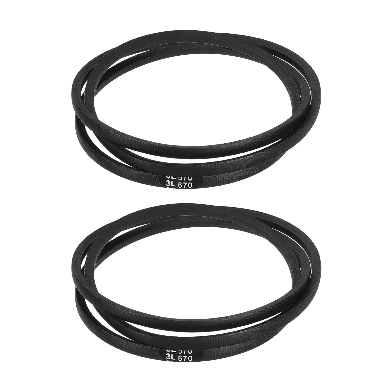 2 Pack 3L670 Classic Wrapped Rubber V-Belt, 67"(1702mm) Outside ...