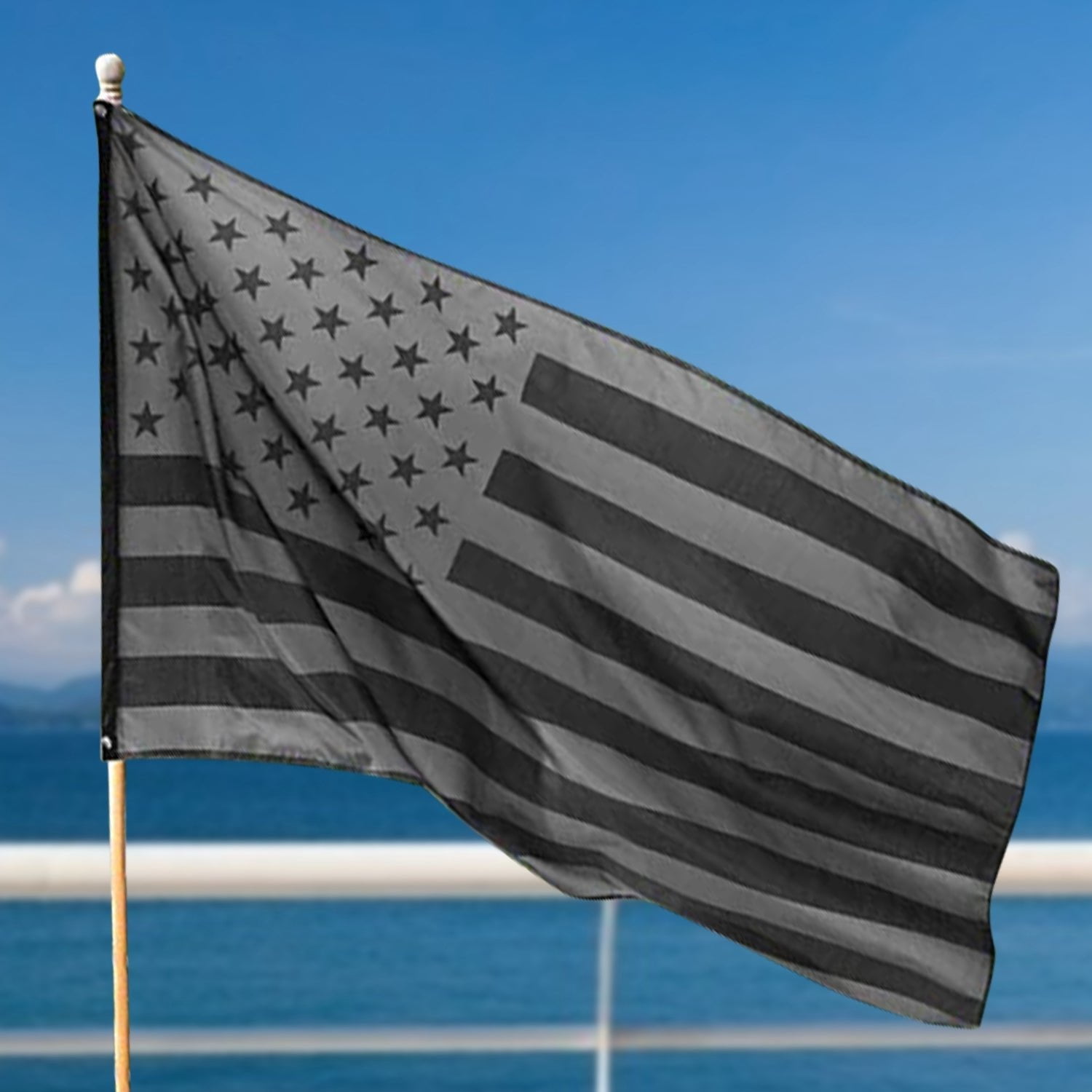 2-Pack: 3X5 Ft. All Black American Flag - Walmart.com