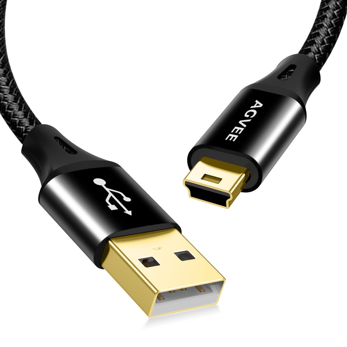 2 Pack 3ft Mini USB Cable, Braided Durable USB-A to Mini-B Charger ...