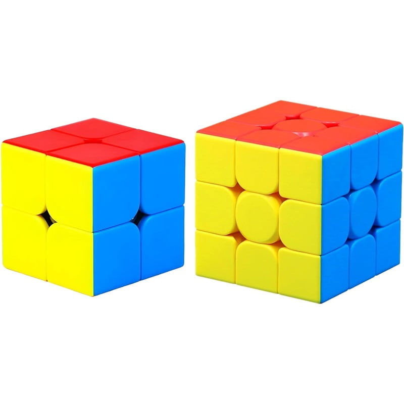 2 Pack 3x3 Speed Cube Set - Moyu Meilong 3C, Stickerless Magic Cubes ...