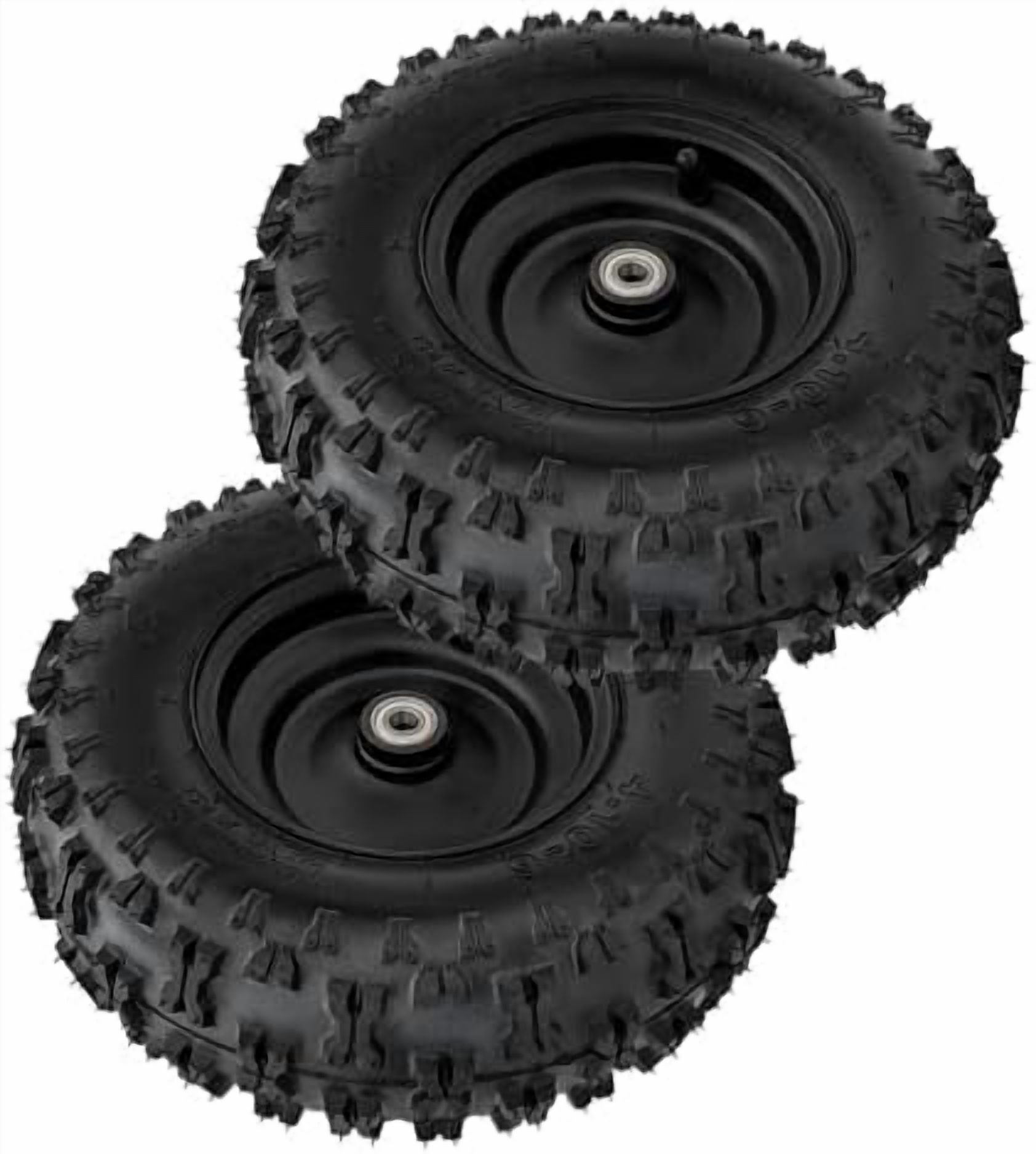 2 Pack 4.10-6 Tires and Wheels with 12mm Bearings, 4.10x6 Replacement ...