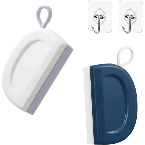 2 Pack 4.25 Inch Small Squeegee, All-Purpose Shower Mirror Squeegee ...