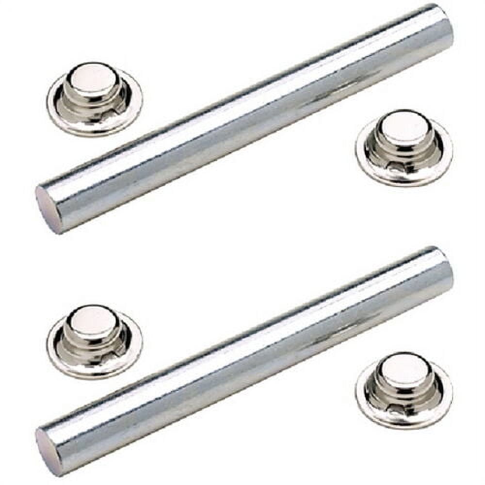 2 Pack 4-3/8 Long x 1/2 Inch OD Zinc Plated Steel Boat Trailer Roller ...