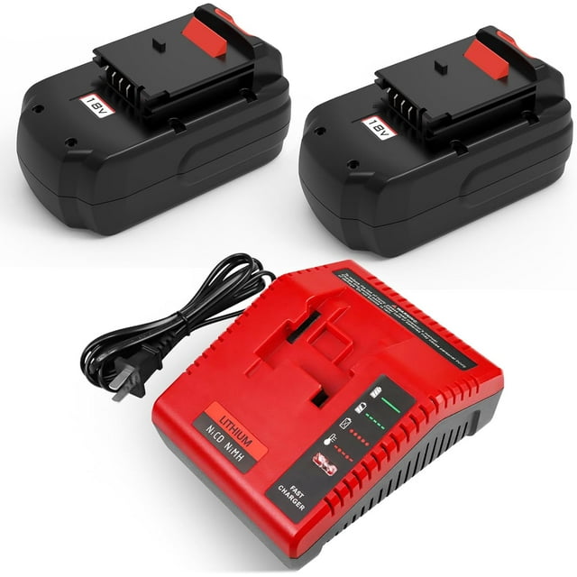 2-Pack 4.5Ah 18 Volt Replacement Battery for Porter Cable PC18B 18V ...