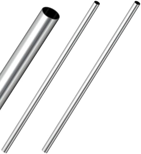 2 Pack 4 Feet Galvanized Steel Dock Pipe, 1.65" Od 1.42" Id, 0.118 ...