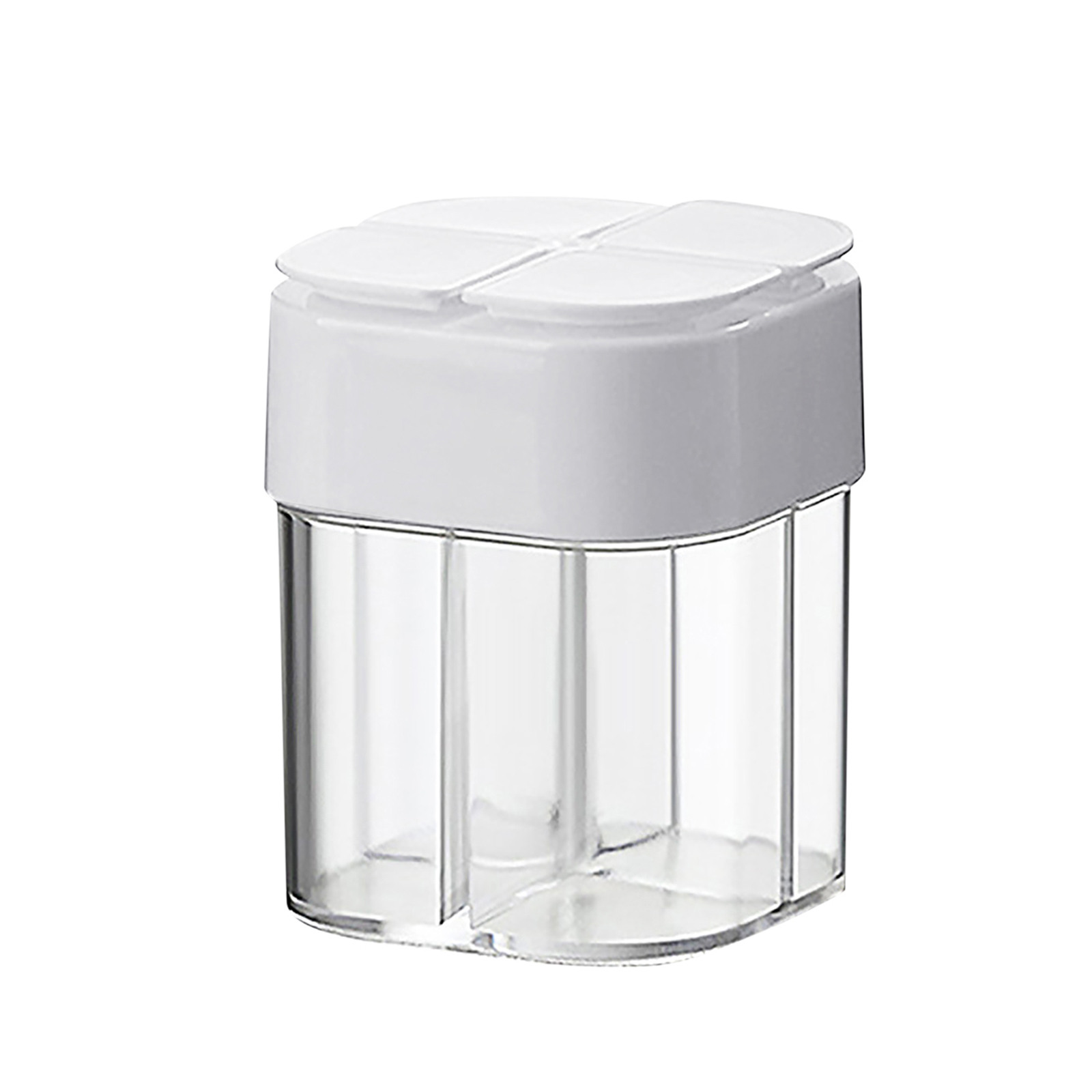 2 Pack 4 In1 Clear Camping Spice Shaker Plastic Travel Container ...