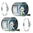 2 Pack 4 Inch Inline Duct Fans With Duct Clamps,110 CFM Ventilation ...