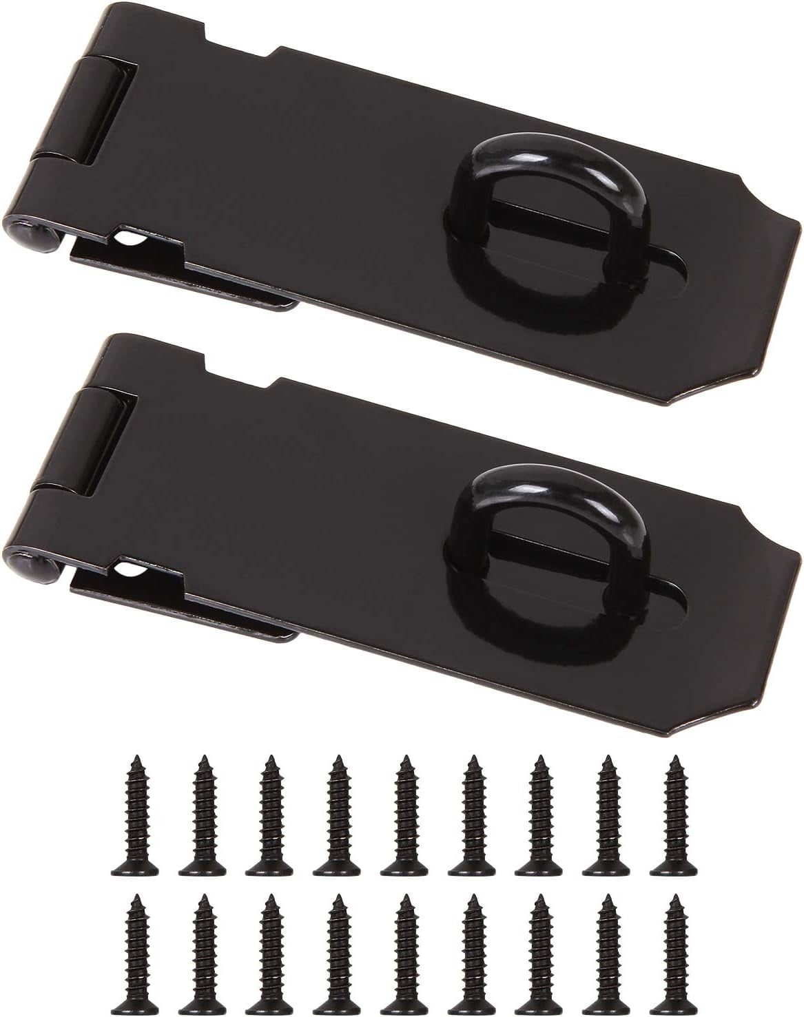 2 Pack 4 Inch Padlock Hasp, 304 Stainless Steel Padlock Latch, Door ...