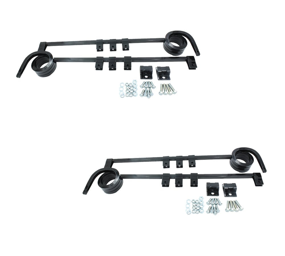 (2 Pack/4 Pcs) Straight Mud Flap Hangers for Semi Trucks Complete Kit ...