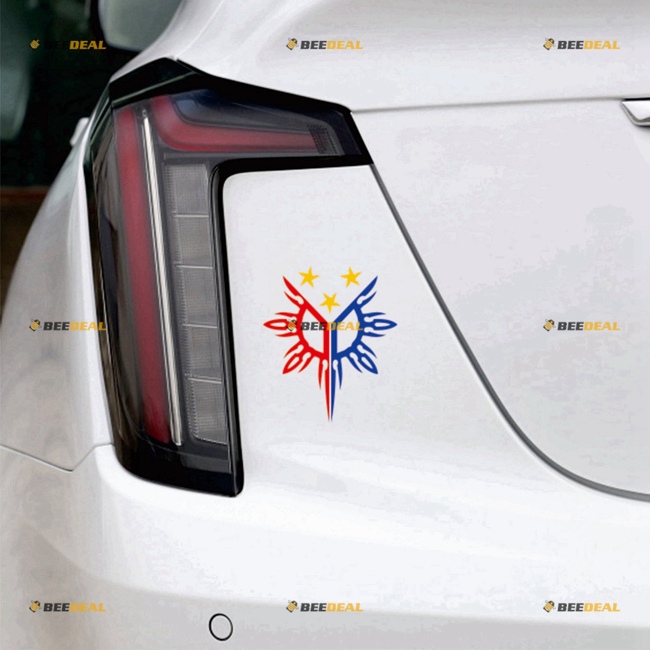 2 Pack 4" Pilipinas Three Stars Sun Philippines Filipino Decal Sticker ...