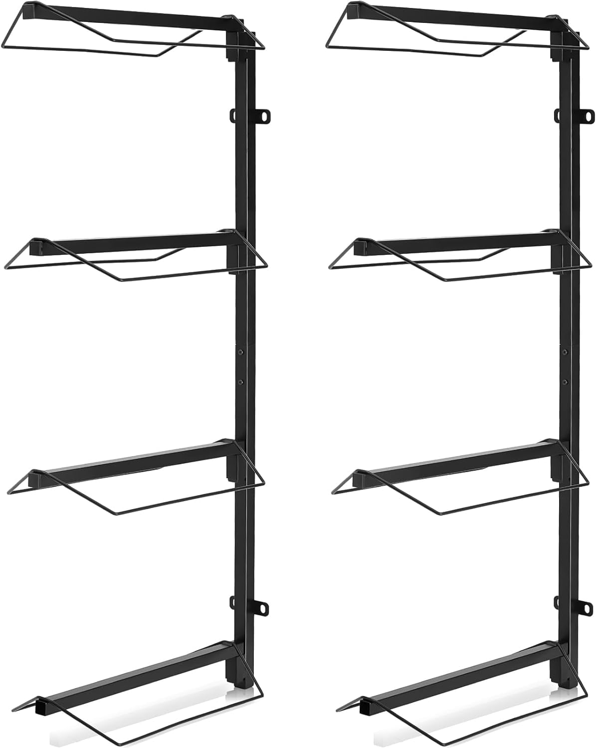 2 Pack 4 Tier Saddle Storage Rack Wall Mounted Horse Heavy Duty ...