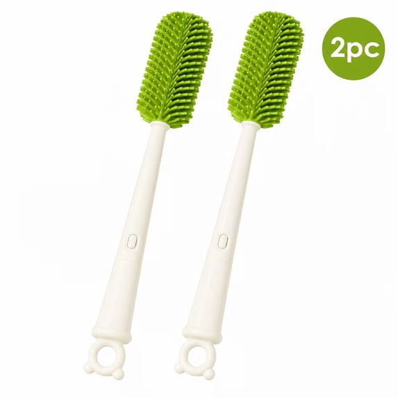 2-Pack 4-in-1 Silicone Long Handle Cleaning Brush Set, Multi-Use Bottle ...