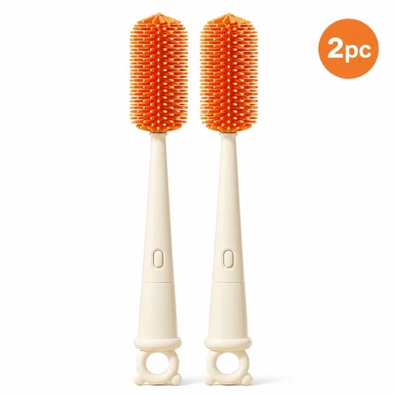 2-Pack 4-in-1 Silicone Long Handle Cleaning Brush Set, Multi-Use Bottle ...