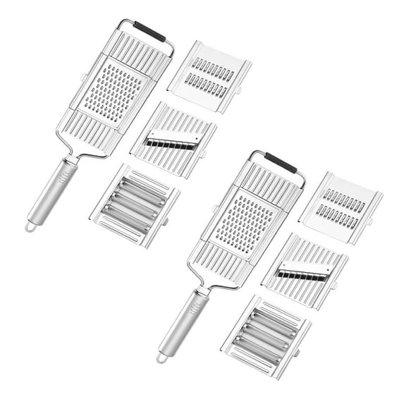 2 Pack 4 in 1 Vegetable Cutter with Cheese Grater,Carrot Grater,Cabbage ...