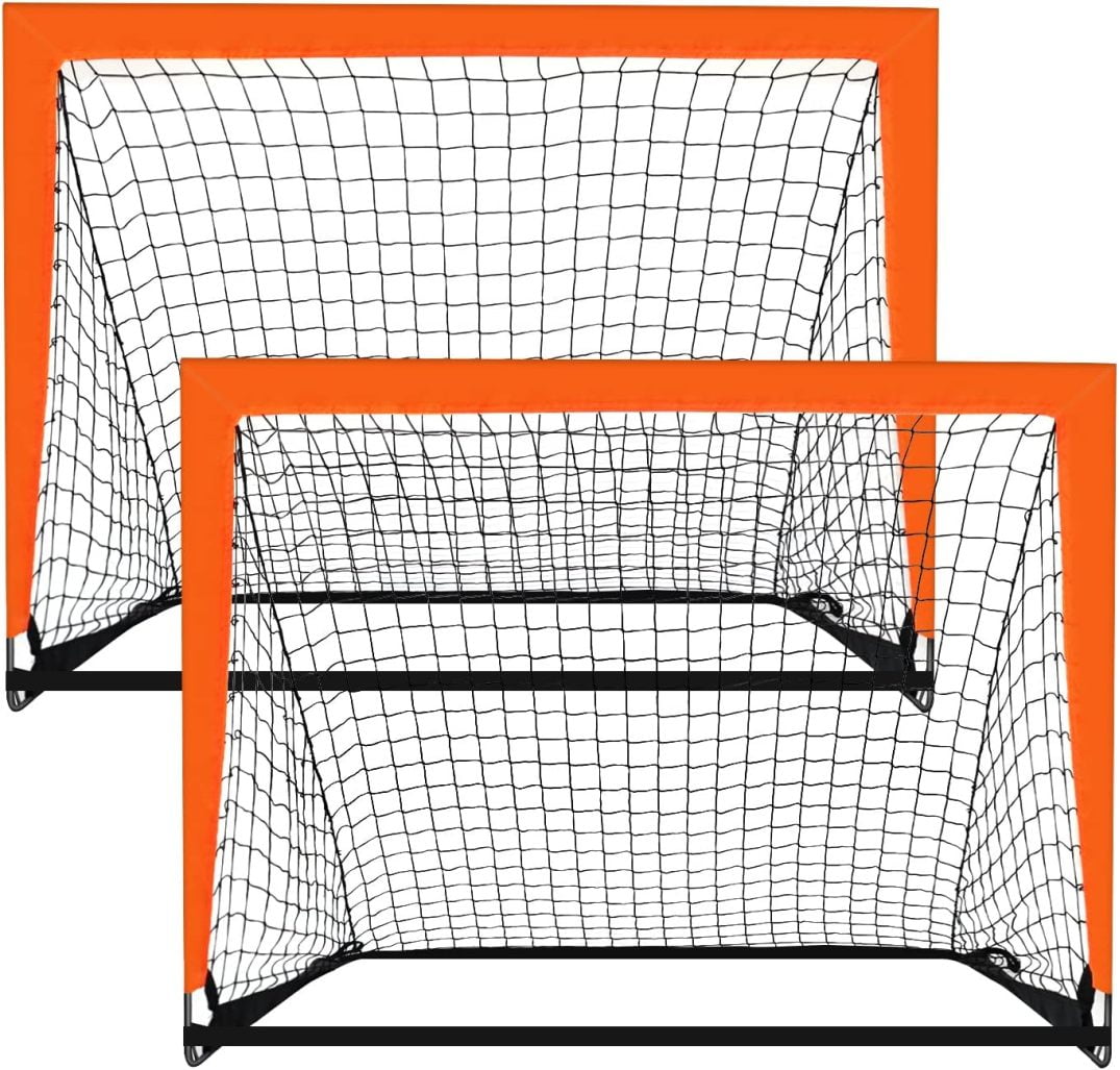 2 Pack 4’ x 3’ Size Portable Kid Soccer Goals for Backyard, Indoor and ...