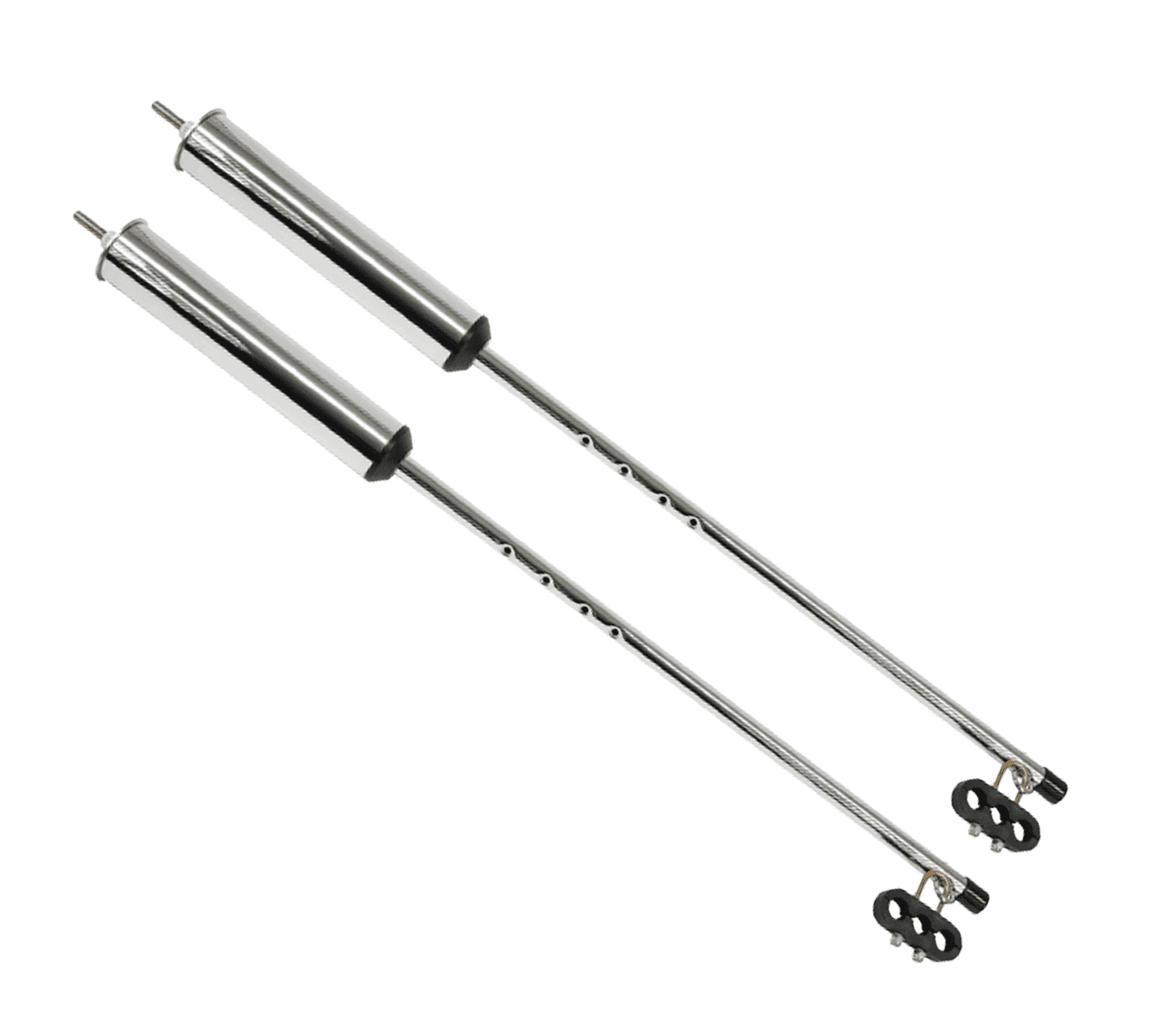 Mytee Products 40" Chrome Pogo Stick, 2 Pack, Chromed Steel, Supports ...