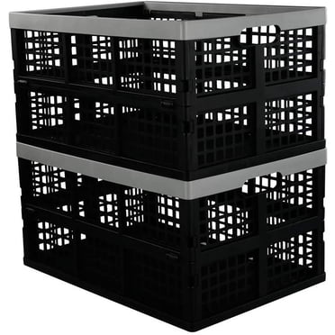 EZDO Small Collapsible Storage Crates 3 Pack - Walmart.com
