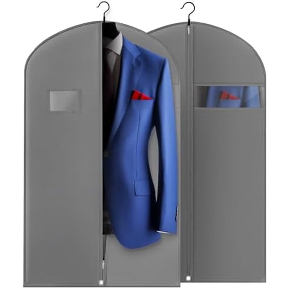 2 Pack 40-inch Suit Bag Garment Bag for Travel and Storage, Garment ...