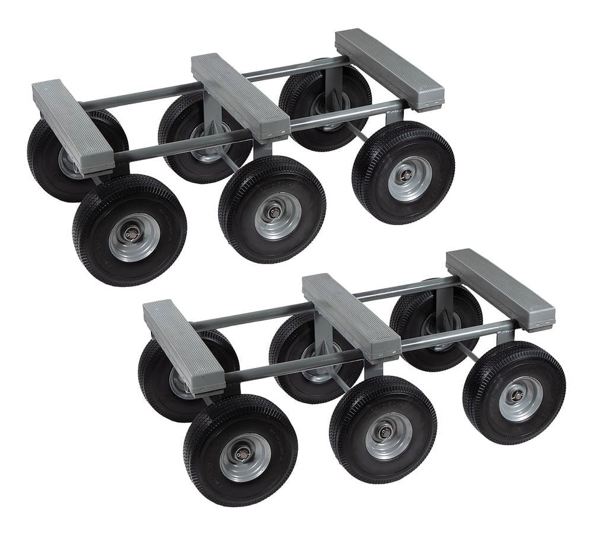 2 Pack 40" x 22" 6 Wheel All Terrain Dolly 1,200 lbs WLL - Heavy Duty ...