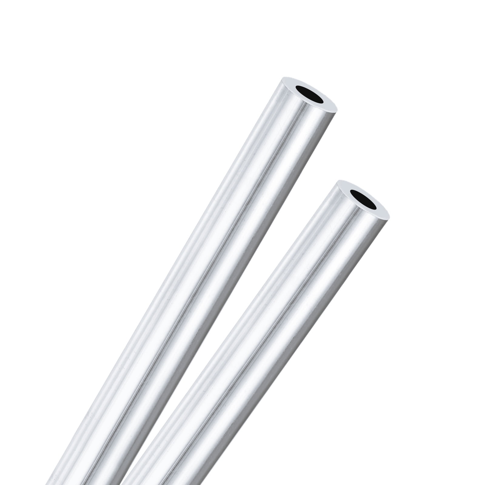 2-Pack 400mm 6063 Aluminum Round Tube, 5mm ID 10mm OD Seamless Aluminum ...