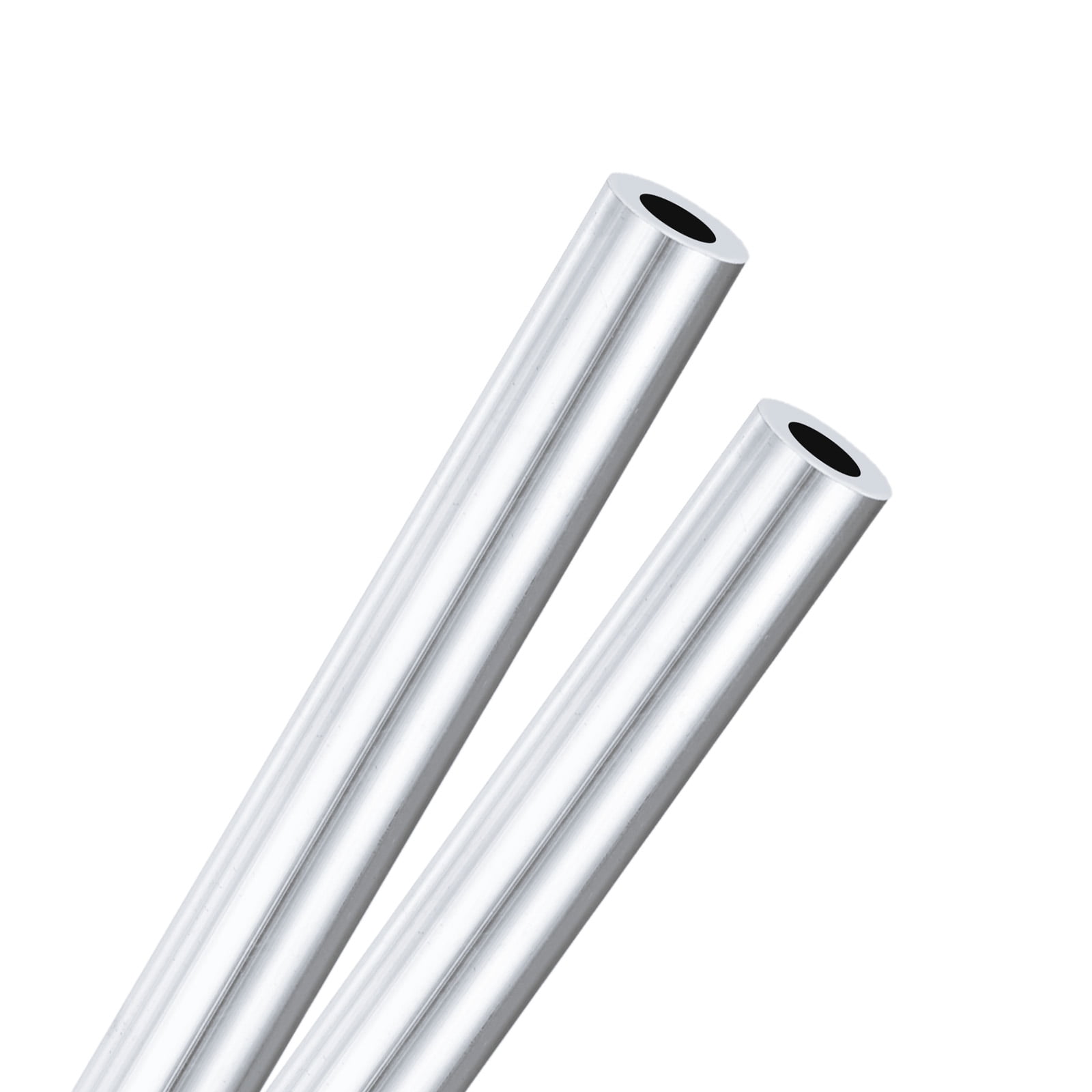 2-Pack 400mm 6063 Aluminum Round Tube, 6mm ID 11mm OD Seamless Aluminum ...
