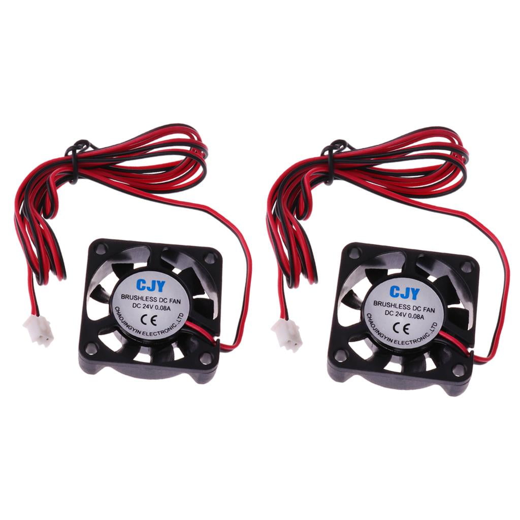 2 Pack 40mm Mini Quiet DC 24V Cooling Centrifugal Fan For Desktop PC ...