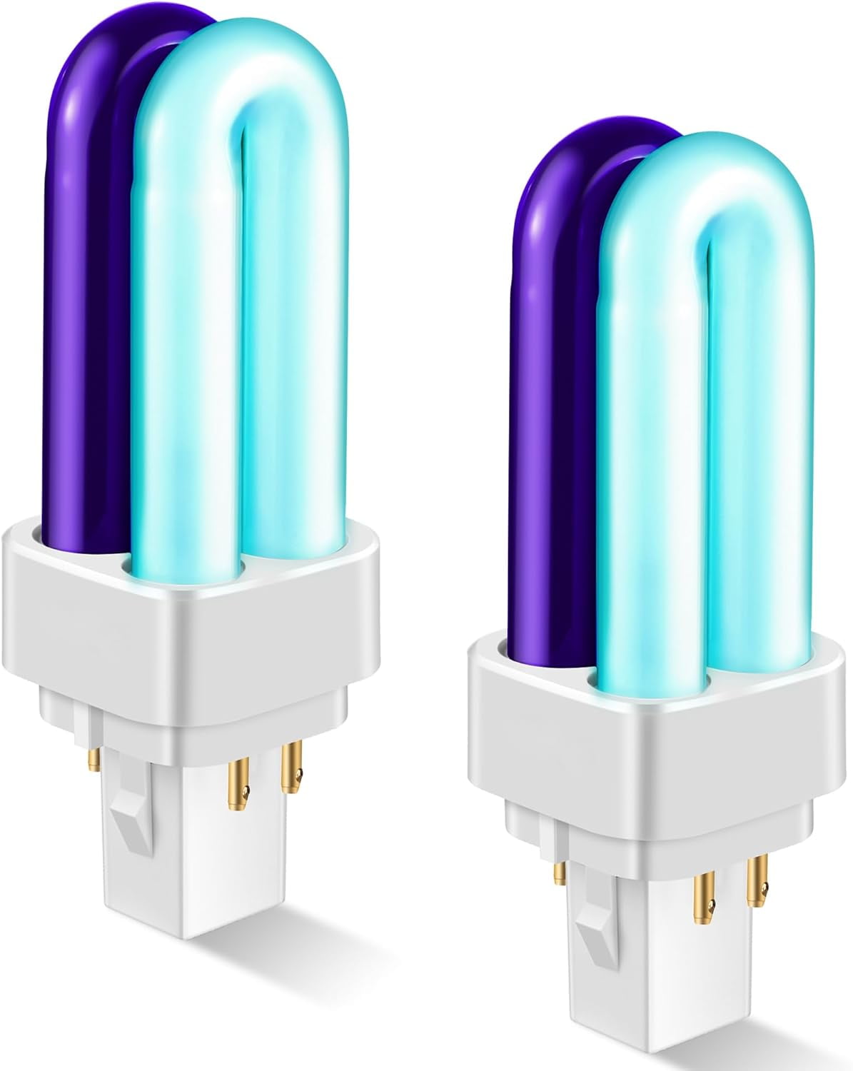 2 Pack 41050 7W Replacement Bulb, Upgraded 2 Color Bug Zapper ...