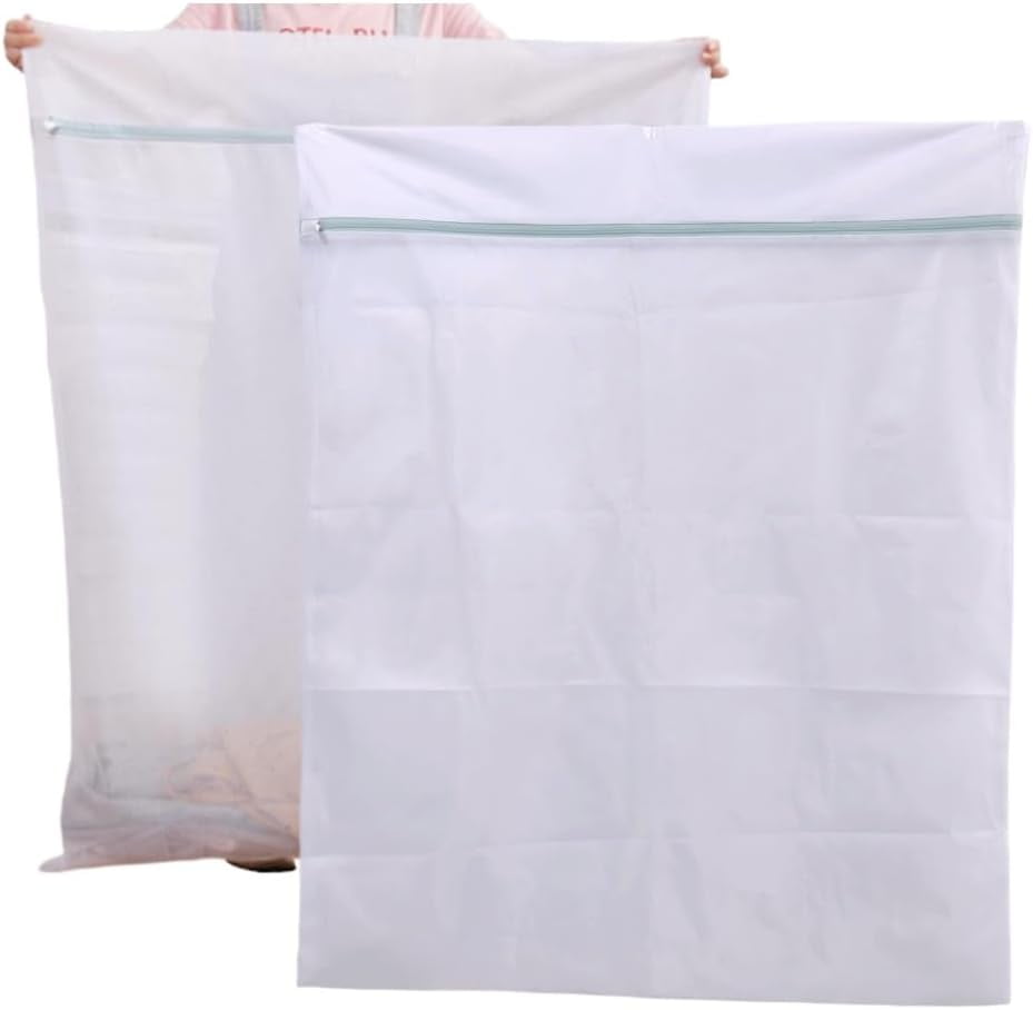 2 Pack 43 x 35 inch Oversize Laundry Bags Mesh Wash Bags, Large ...
