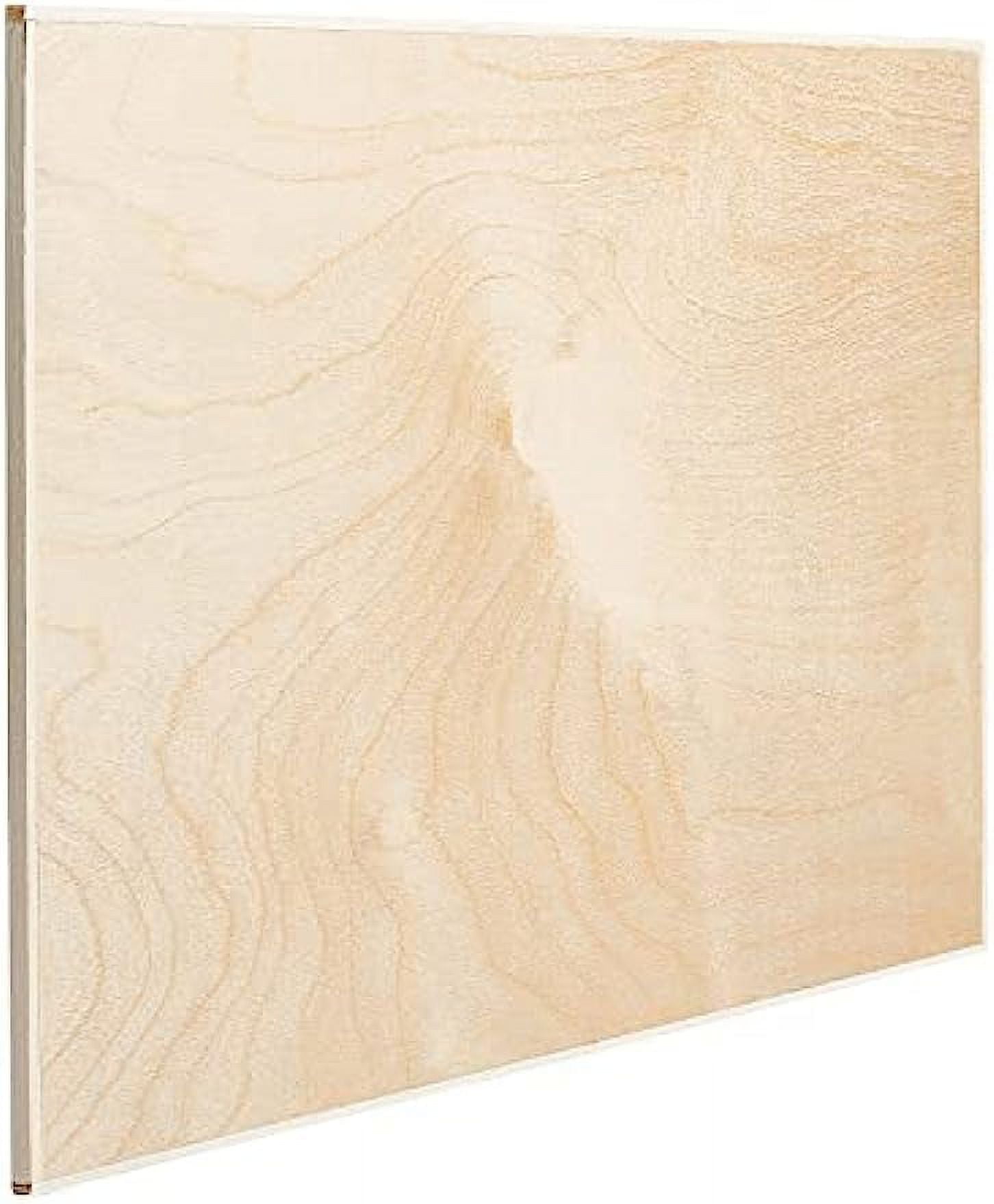 2 Pack 45.1cm x 30.2cm Wood Painting Boards Unfinished Wood Drawing ...