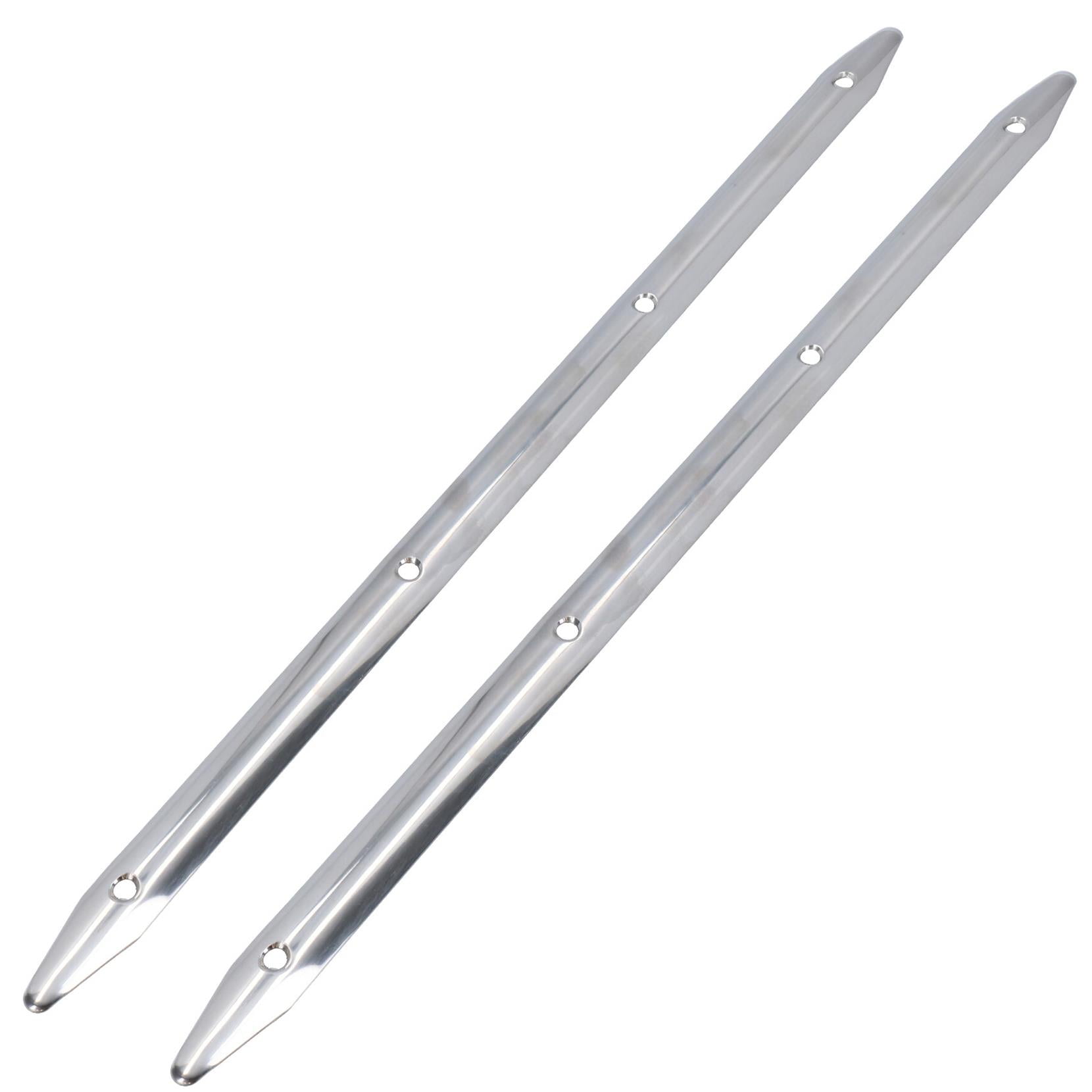 2 Pack 457mm Polished Stainless Steel Rubbing Strake Rail Hull ...