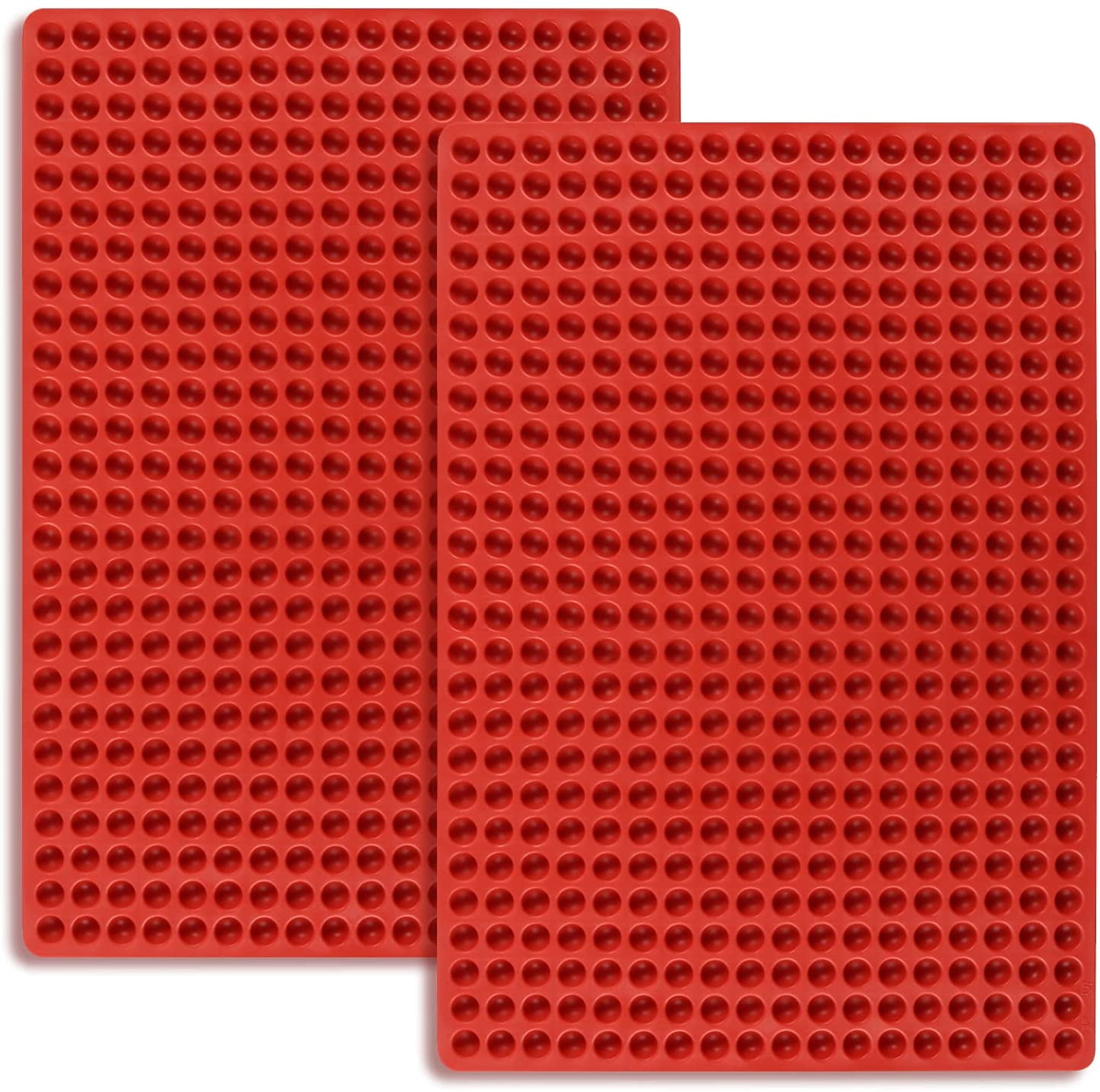 (2 Pack) 468-Cavity Mini Round Silicone Mold/Chocolate Drops Mold/Dog ...