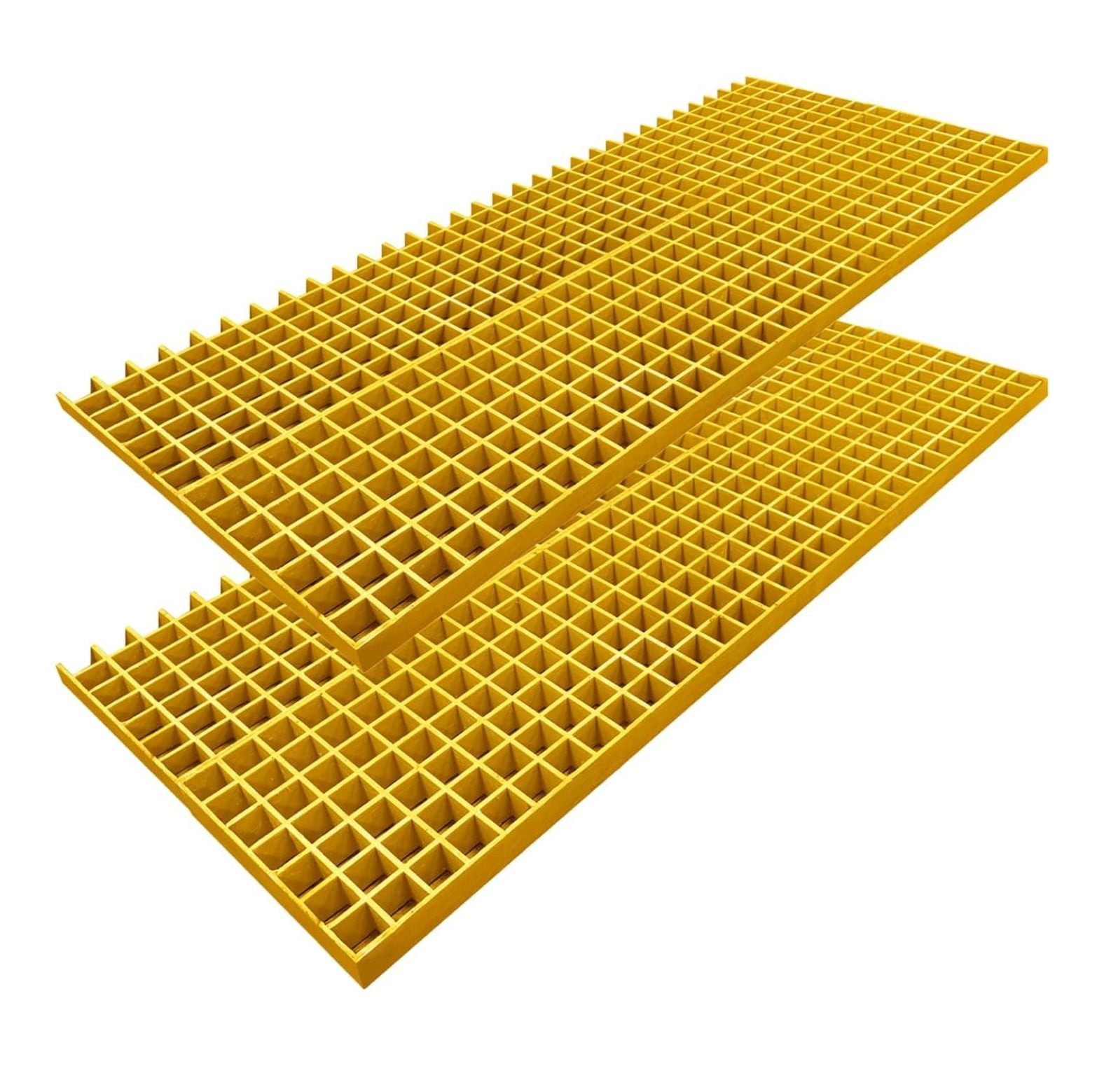 2 Pack 47.5x24x1.2 inch Fiberglass Molded Grating, 4' x 2' Heavy Duty ...