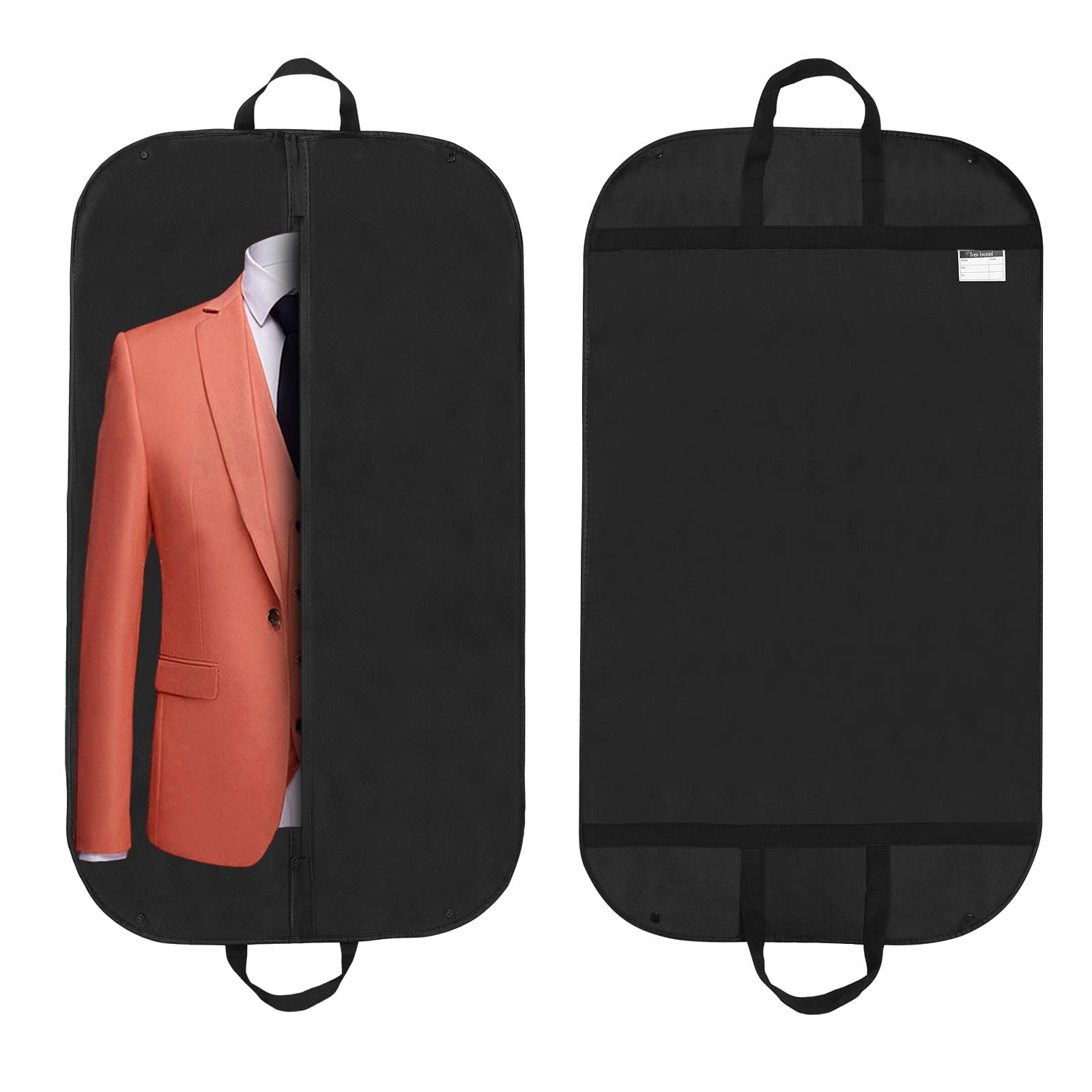 1 Pack 47" Garment Bags for Travel and Hanging Clothes Storage, Suit ...