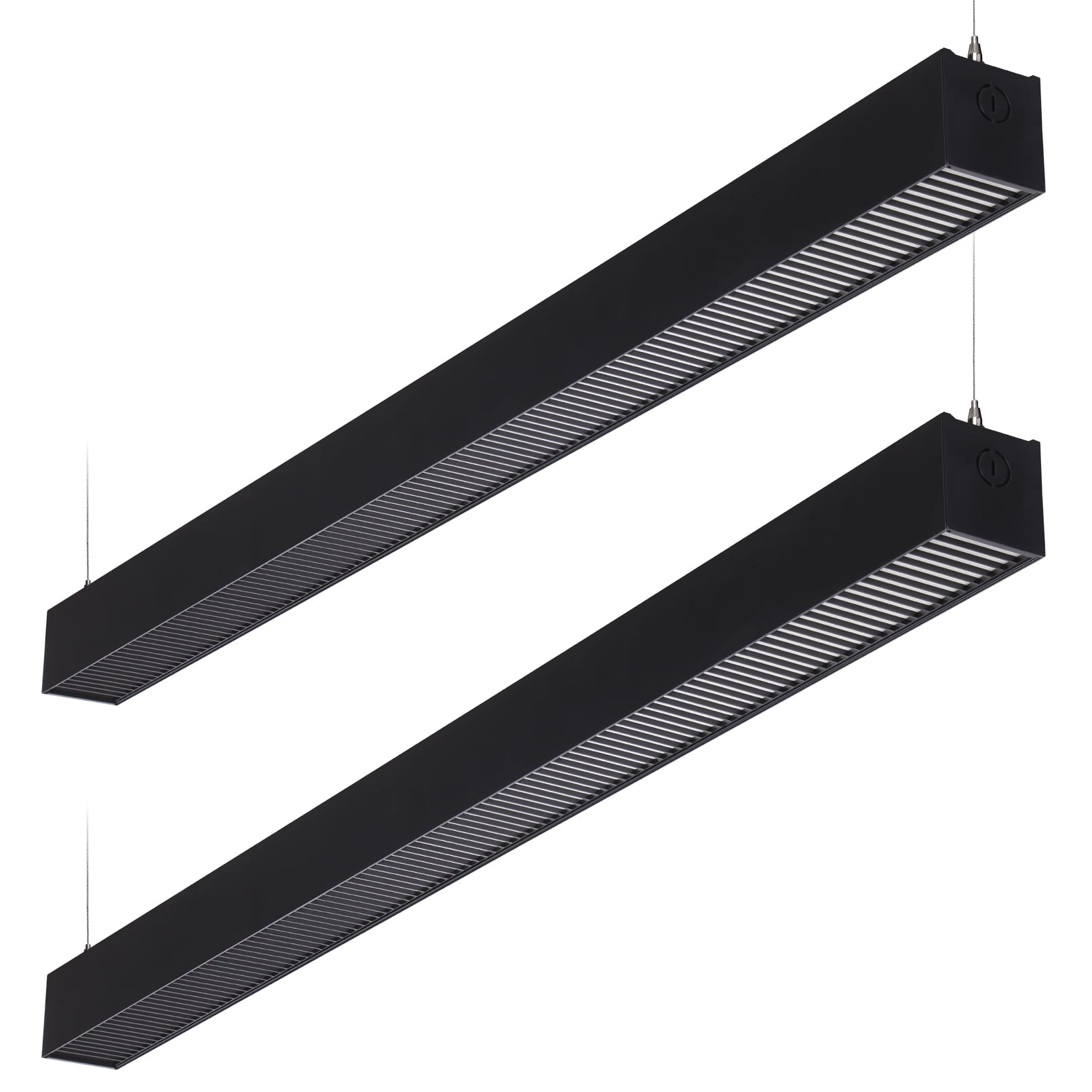 2 Pack 4FT 40W 3CCT Dimmable Anti-Glare Louver Lens Linear Light, 3000K ...