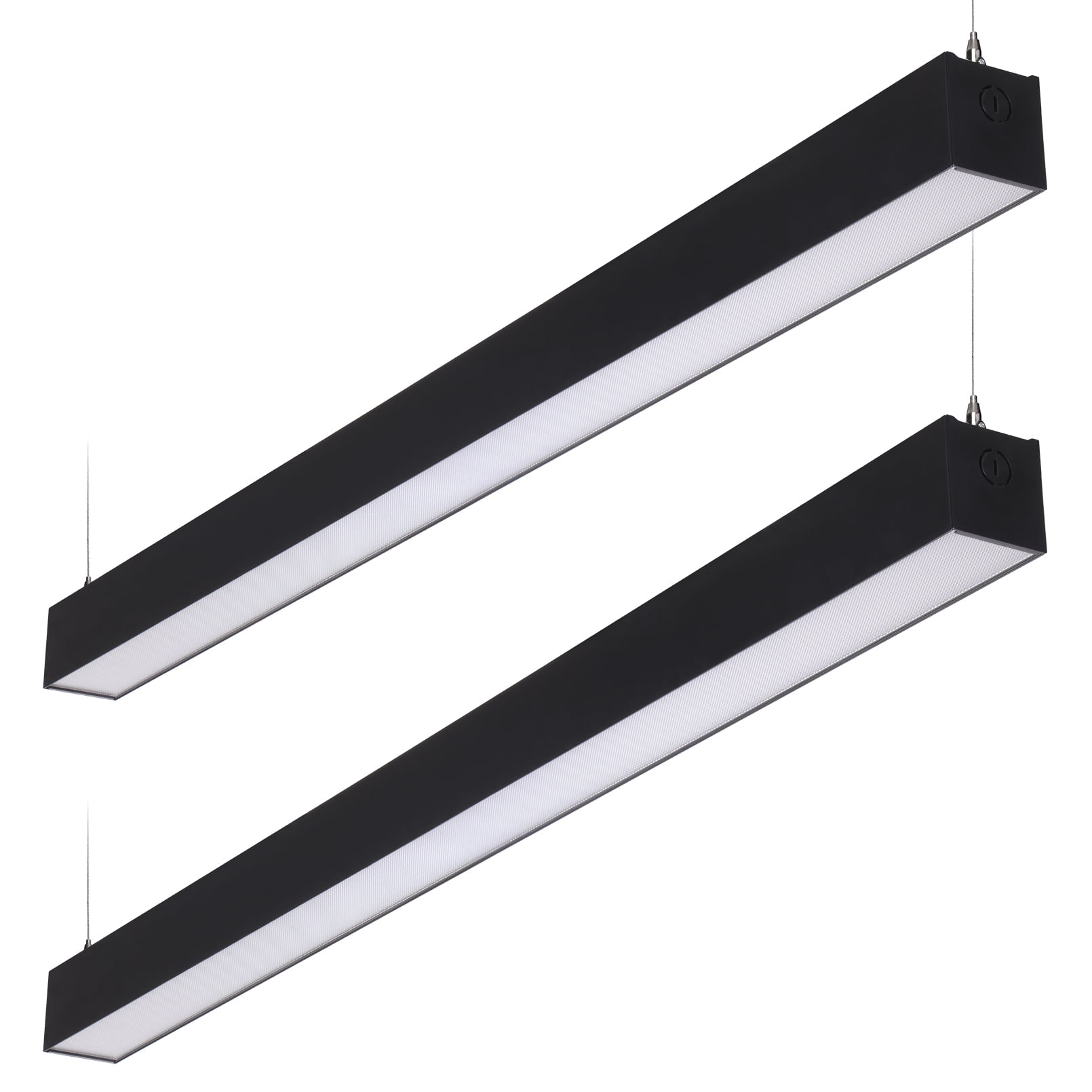 2 Pack 4FT 40W 3CCT Dimmable Anti-Glare Optical Lens Linear Light ...