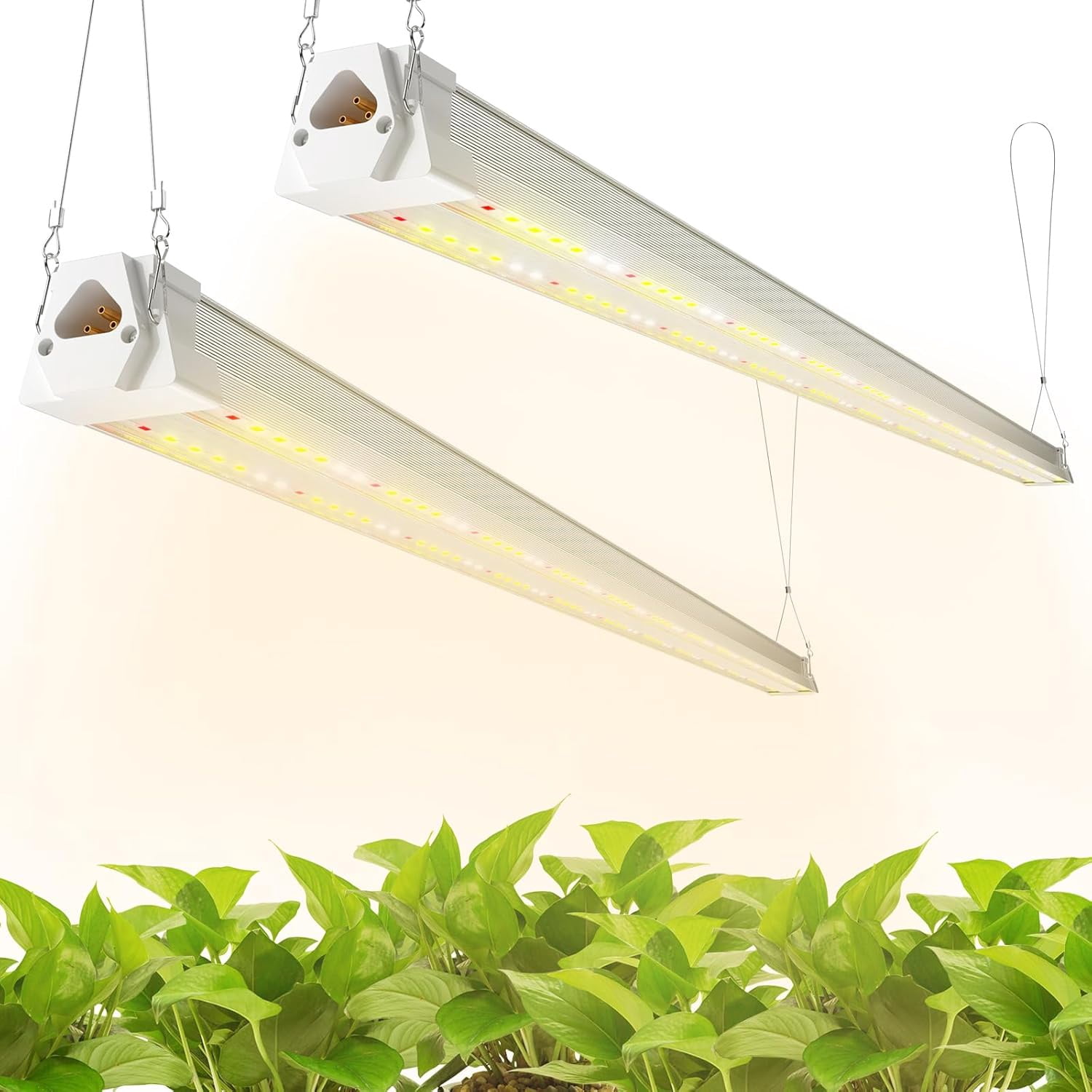 2 Pack 4FT LED Grow Light, 40W (250W Equivalent), Full Spectrum ...