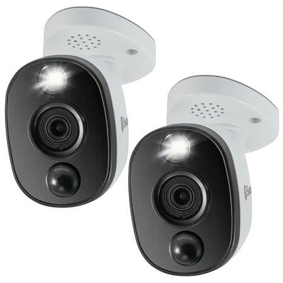 2 Pack 4K Ultra HD Indoor/Outdoor Bullet Home Security Camera with Heat ...