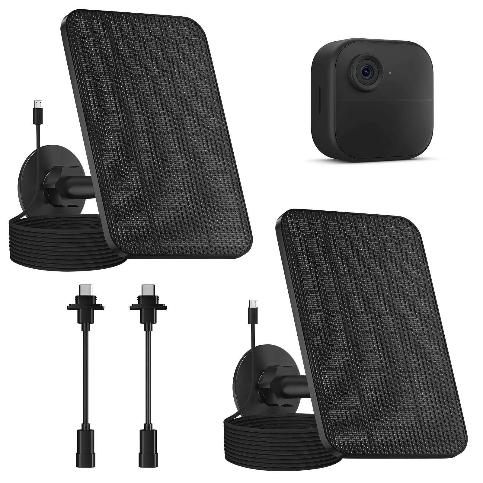 2 Pack 4W Solar Panel Compatible with Blink Camera, for Blink Outdoor 4 ...