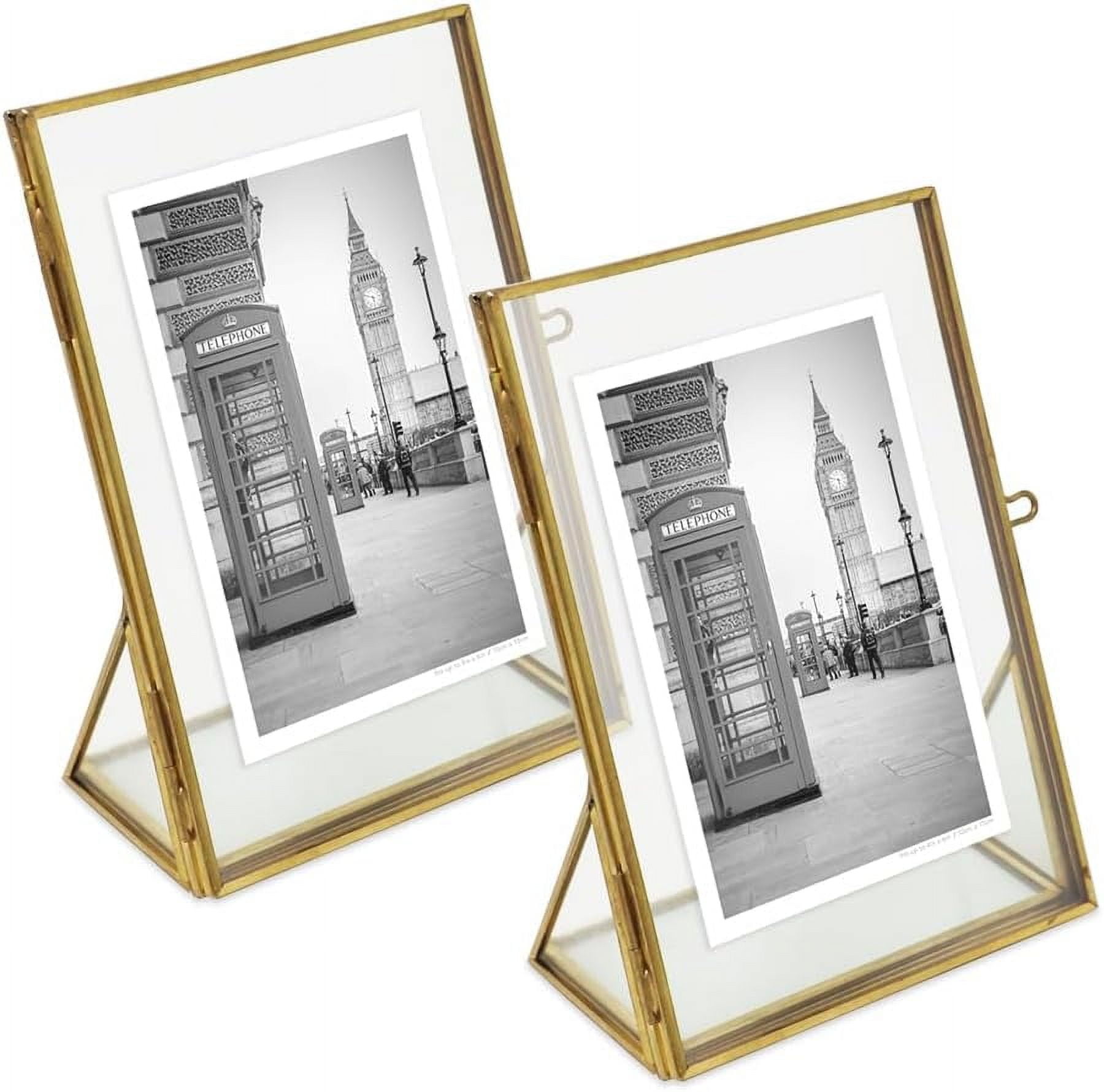 2 Pack (4x6, Antique Gold) - 4x6 Antique Gold Vintage Style Brass and ...