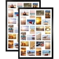 2 Pack 4x6 Picture Frames Collage with 24 Openings, Multi Photo Frame ...