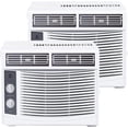 2 Pack 5,000 BTU Window-Mounted Air Conditioner, Cools Up to 150 Sq. Ft ...