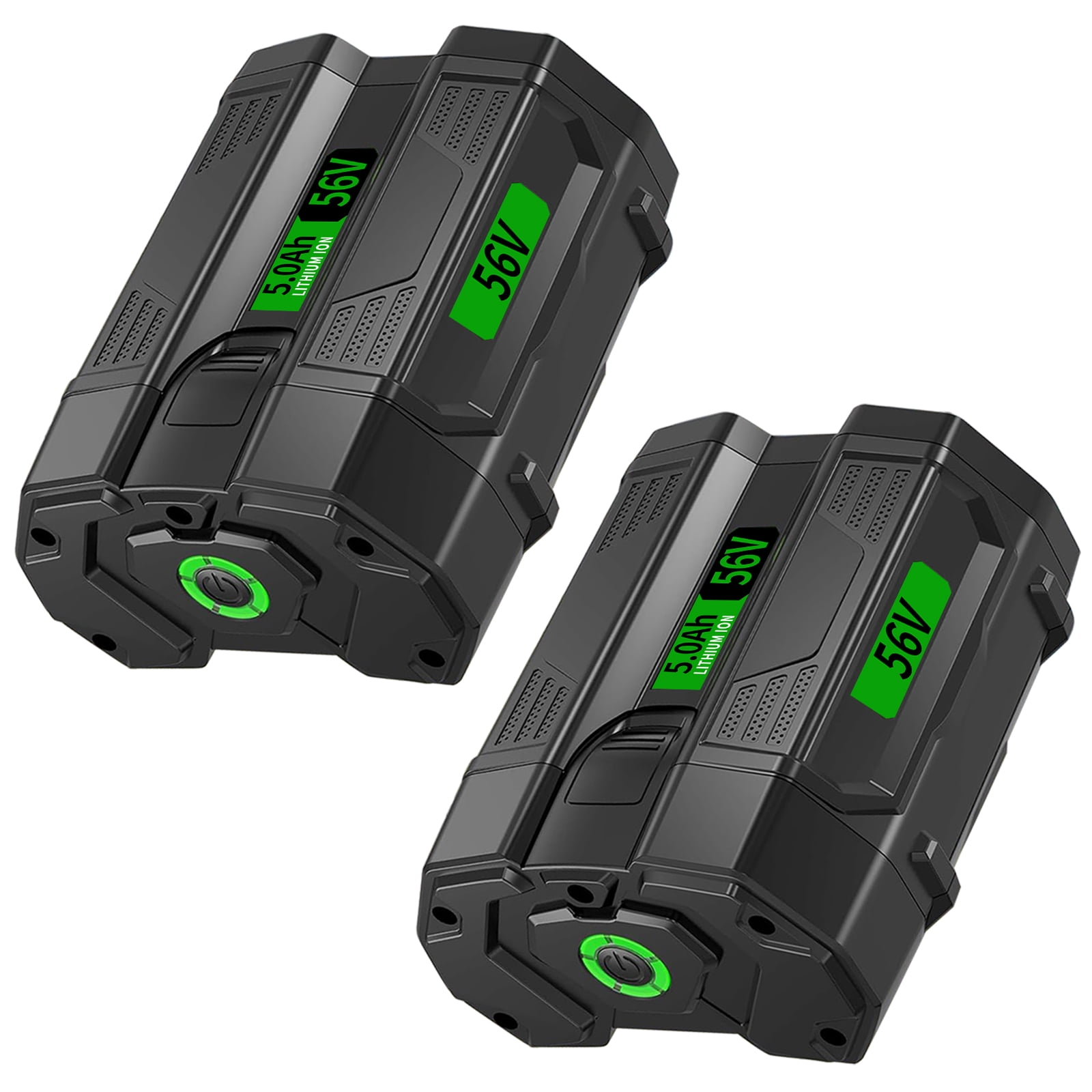 2 Pack 5.0Ah Replacement for EGO 56V MAX Battery Compatible with EGO ...
