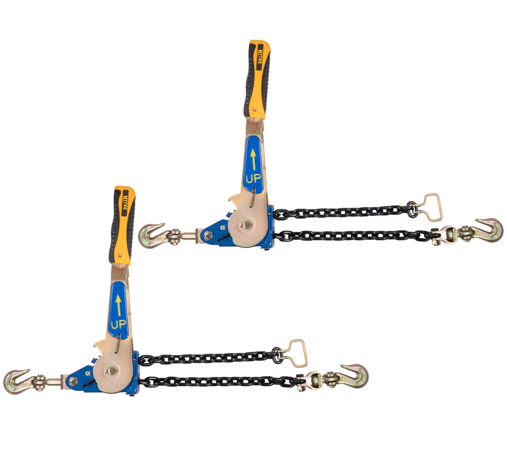 2 Pack 5/16"-3/8" Easy Ratcheting Chain Binder with Up to 36" Chain ...