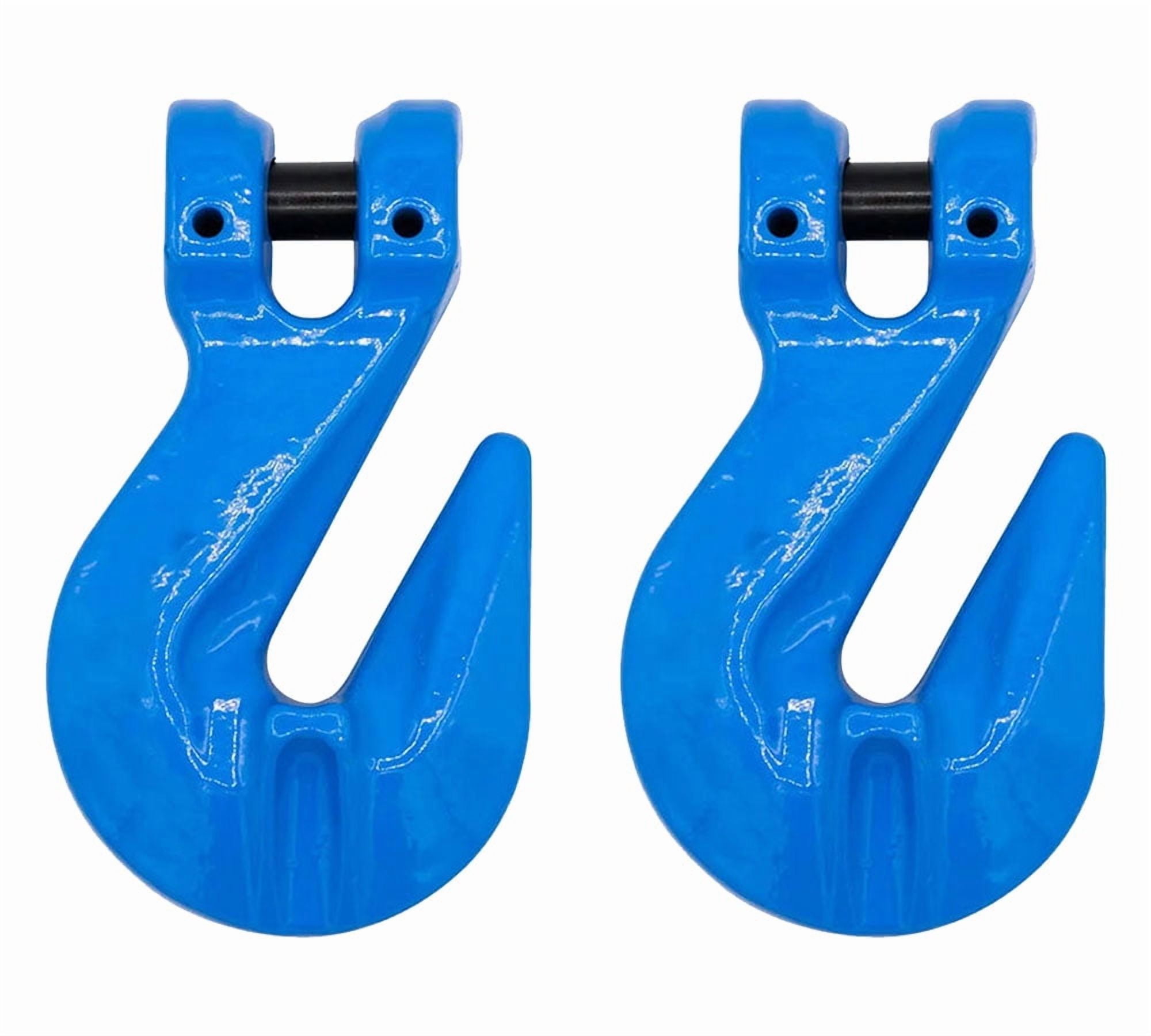 2 Pack 5/16" Grade 100 Cradle Clevis Grab Hook for Lifting - 5,500 LBS ...