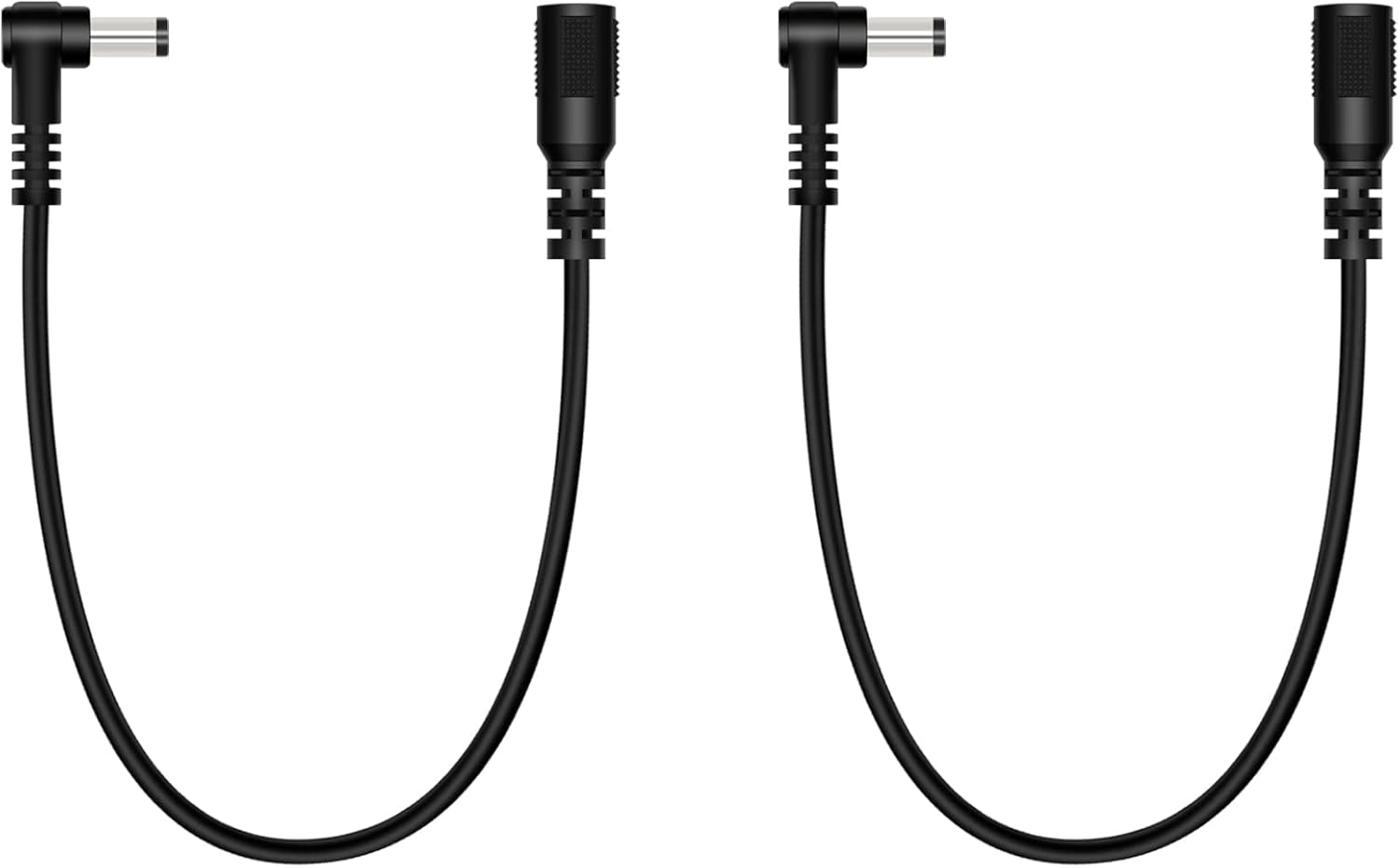 2 Pack 5.5mm x 2.1mm DC Power Extension Cable 90 Degree Right Angle ...