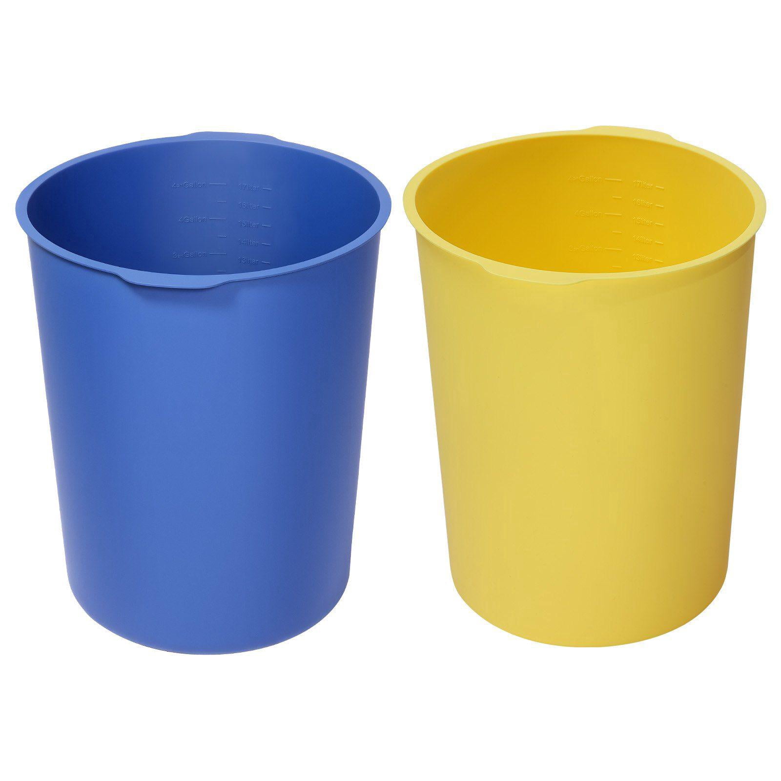 2 Pack 5 Gallon Heavy Duty Reusable Silicone Bucket Liners for Concrete ...