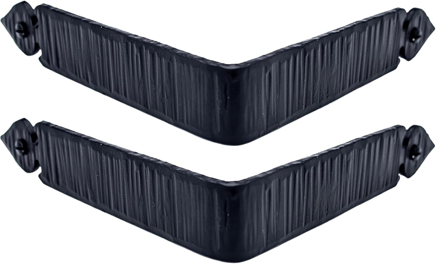 2 Pack - 5 Inch Metal Corner Bracket for Furniture - Black - Handmade ...