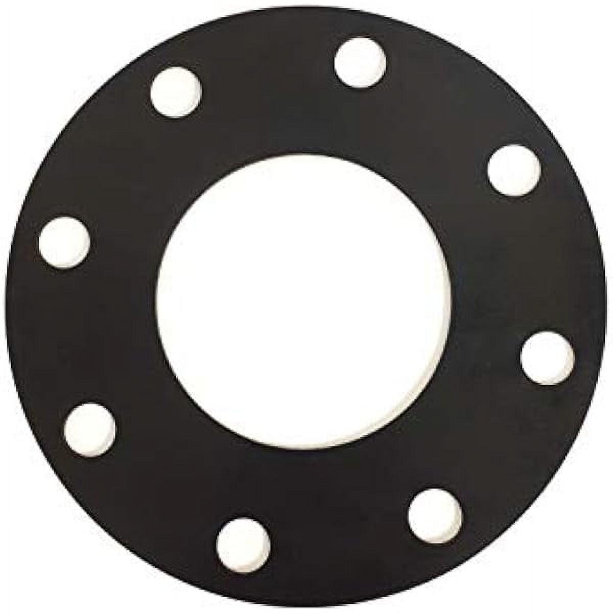 (2 Pack) 5 Inch Nitrile Rubber Flange Gaskets, Full Face,1/8 Thick Buna ...