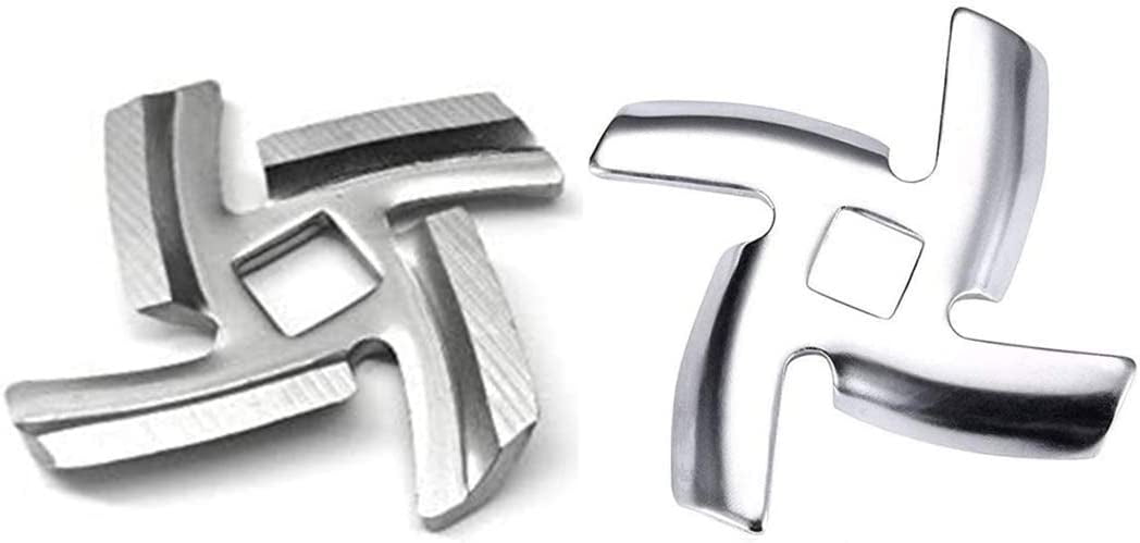 2 Pack) 5# Knife Meat Grinder Blade,Stainless Steel Knife Cutter ...